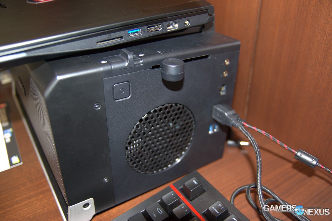 MSI GS30 Shadow External Graphics Card Dock for Laptops | GamersNexus ...